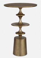 Uttermost Flight Accent Table, Brass 24412